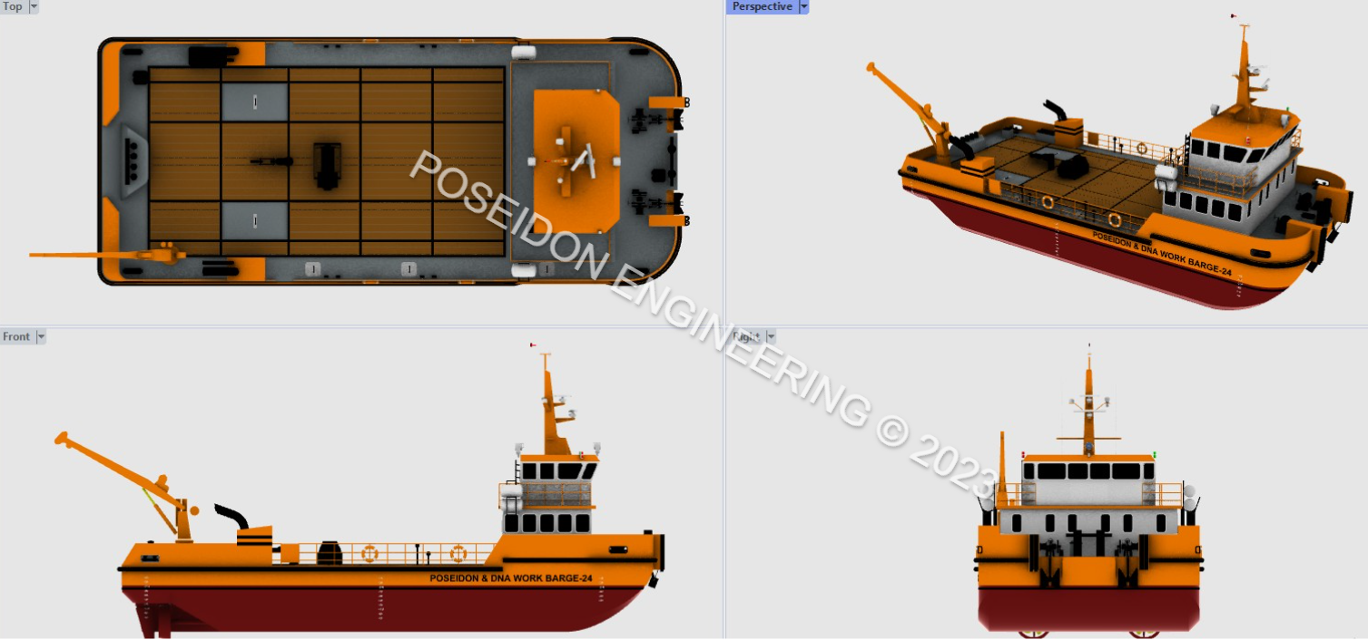 WORK BOATS BARGES AND TUG BOATS - Poseidon